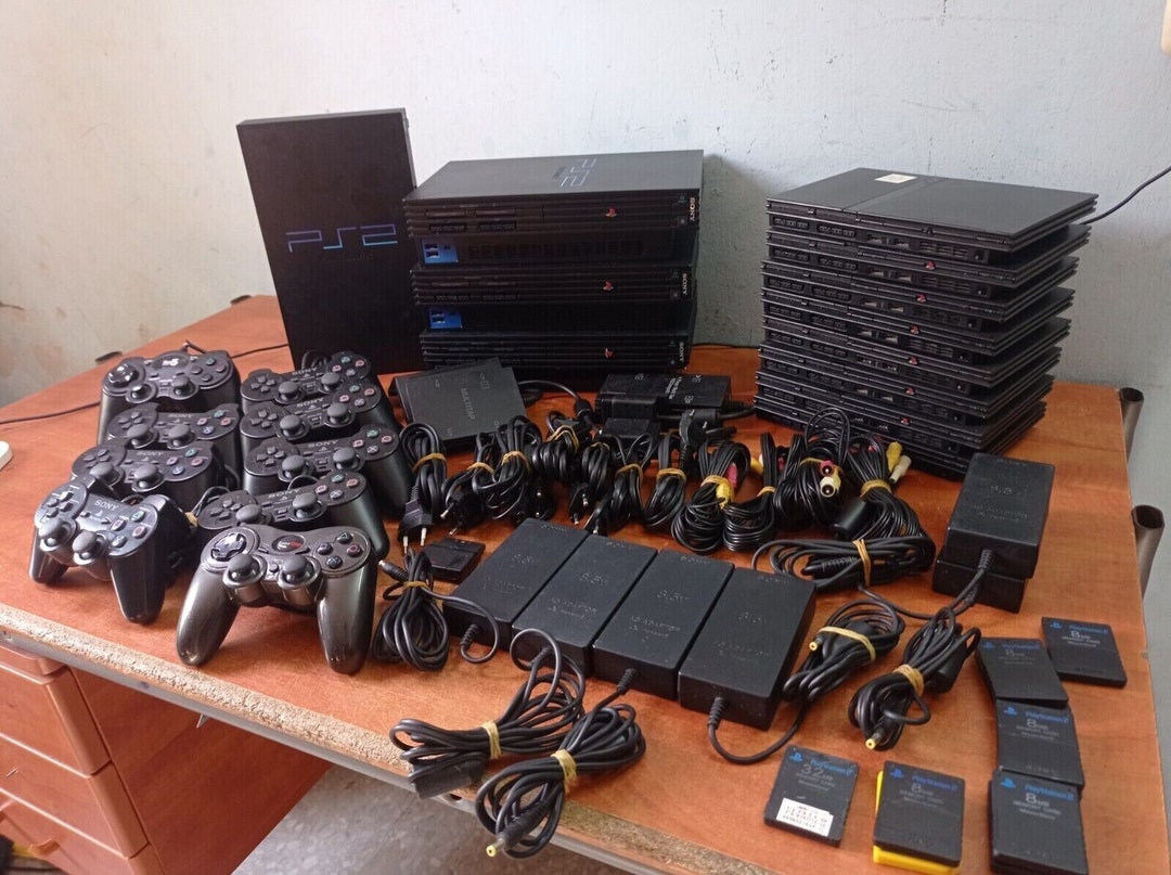 Sony Playstation 2 PS2 Slim & Fat Complete Console System W/ Games - Etsy