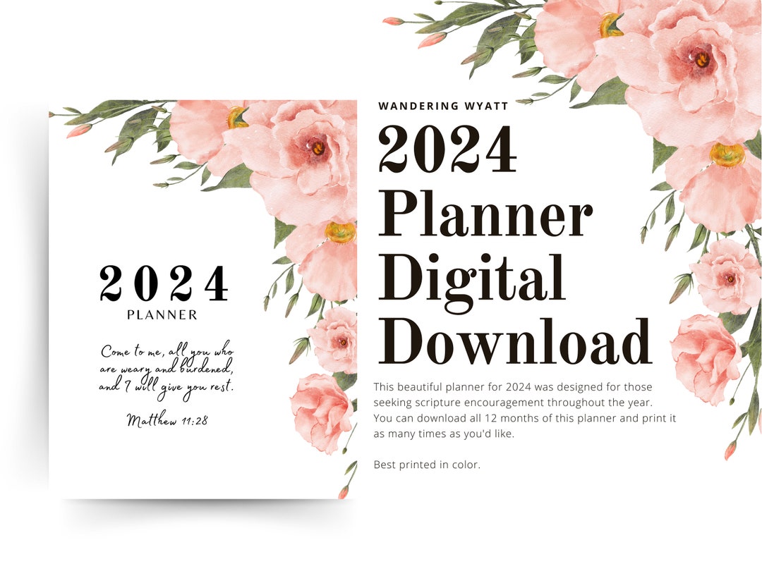 2024 Scripture Planner Digital Download - Etsy