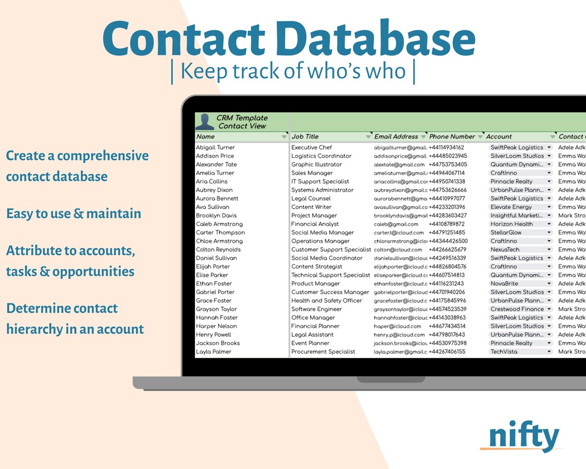 Client Tracker Spreadsheet CRM Template Customer Relationship ...
