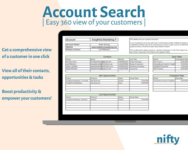 Client Tracker Spreadsheet CRM Template Customer Relationship ...