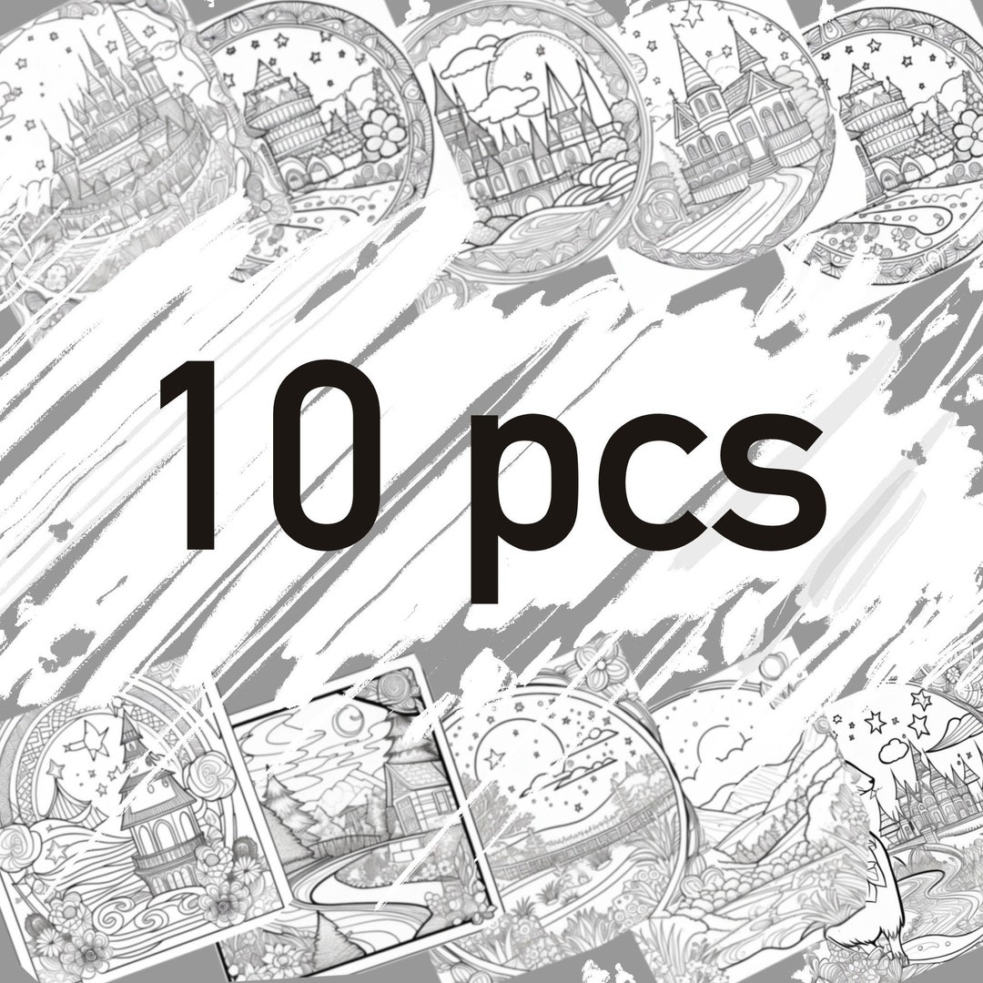 Fairly World Coloring Pages - Etsy