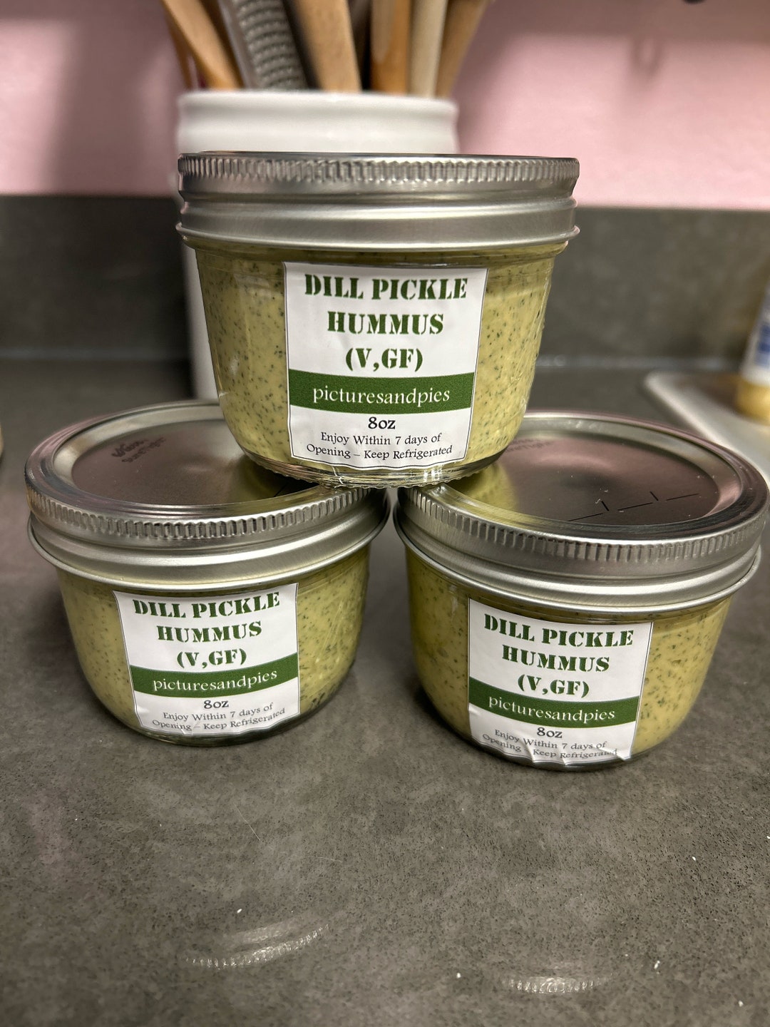 Gourmet Handcrafted Dill Pickle Hummus - Etsy