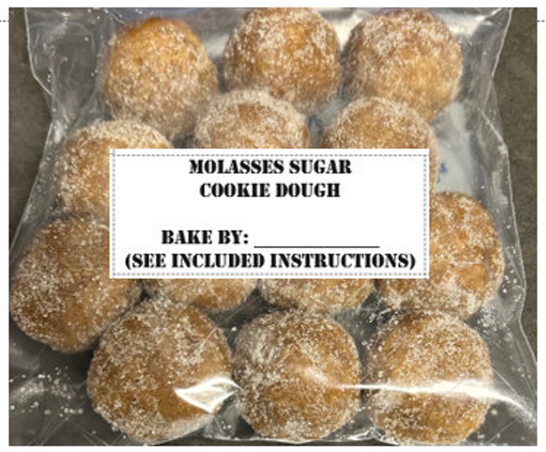 Gourmet Molasses Sugar Cookie Dough frozen Fancy Slice and Bake - Etsy