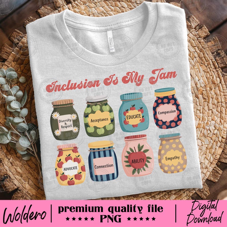 Bundle Pack 2 Inclusion Shirt PNG | Neurodiversity Awareness Design ...