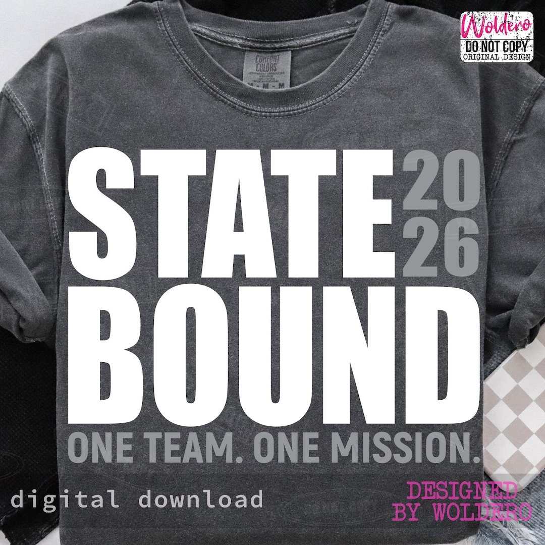 State Bound 2026 Bundle PNG, Championship Tournament Game Day Design ...