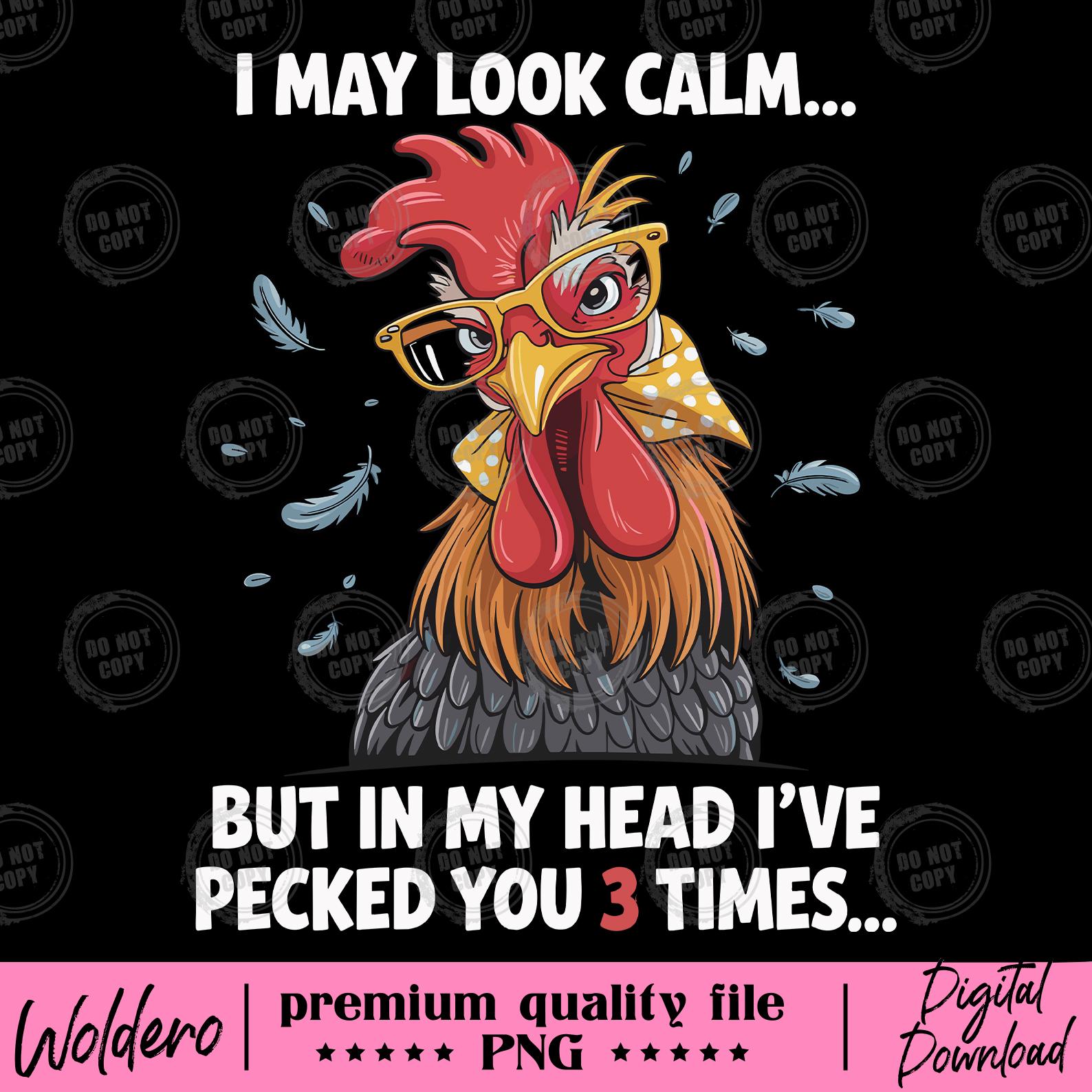Funny Chicken Lover PNG | Sassy Farm Animal Shirt Design (digital ...