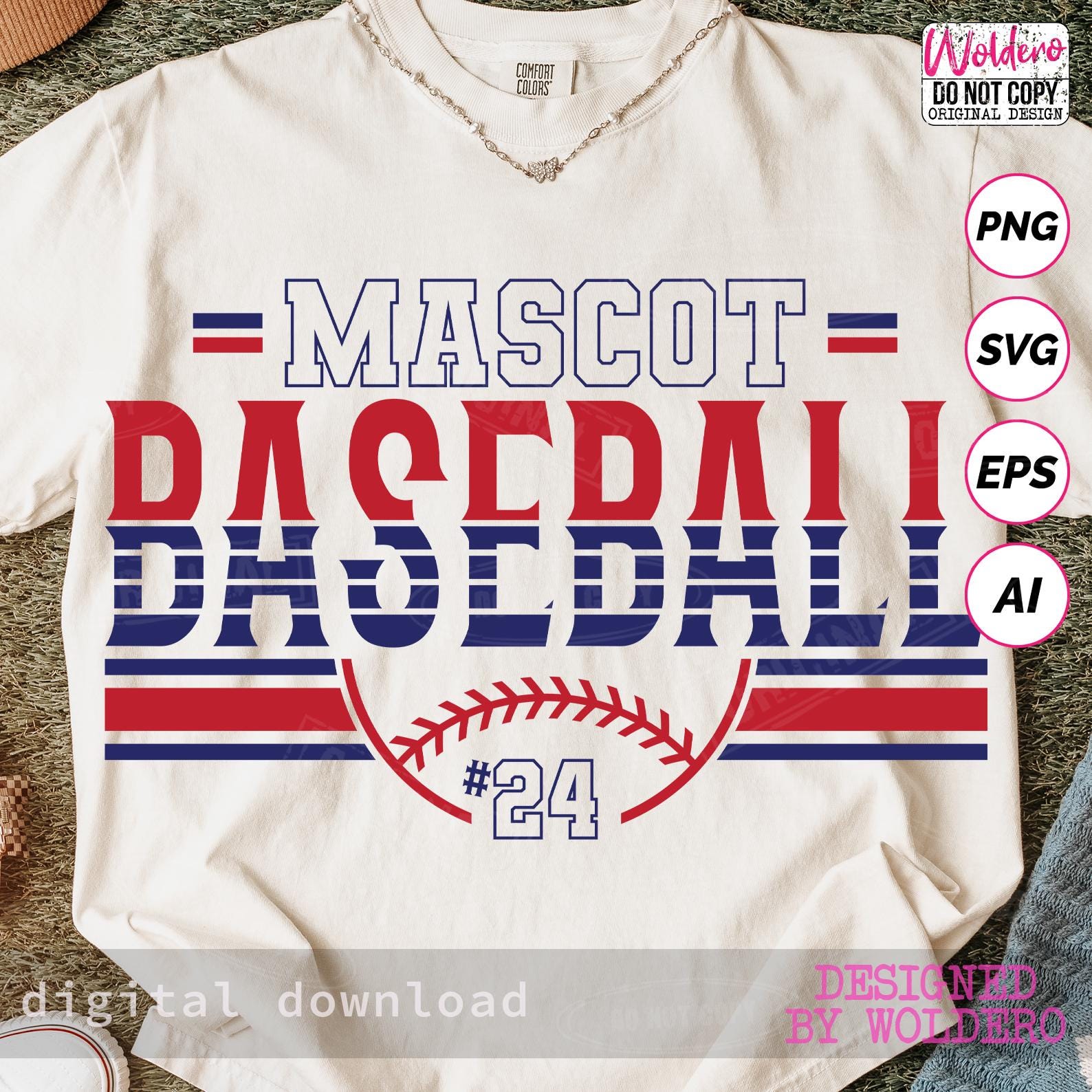 Editable Baseball Mascot Team SVG Bundle, Game Day T-shirt Design ...