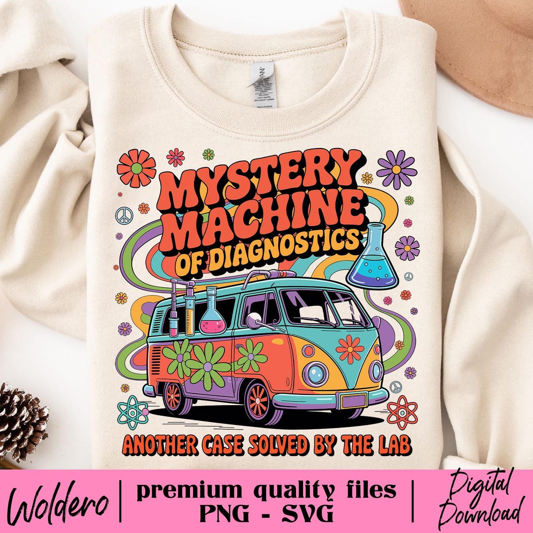 Lab Week 2025 Mystery Machine PNG & SVG Tshirt Design, Laboratory ...
