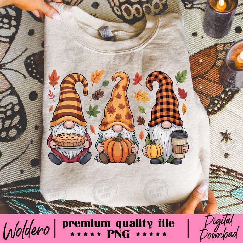 Fall Gnomes Clipart - Etsy