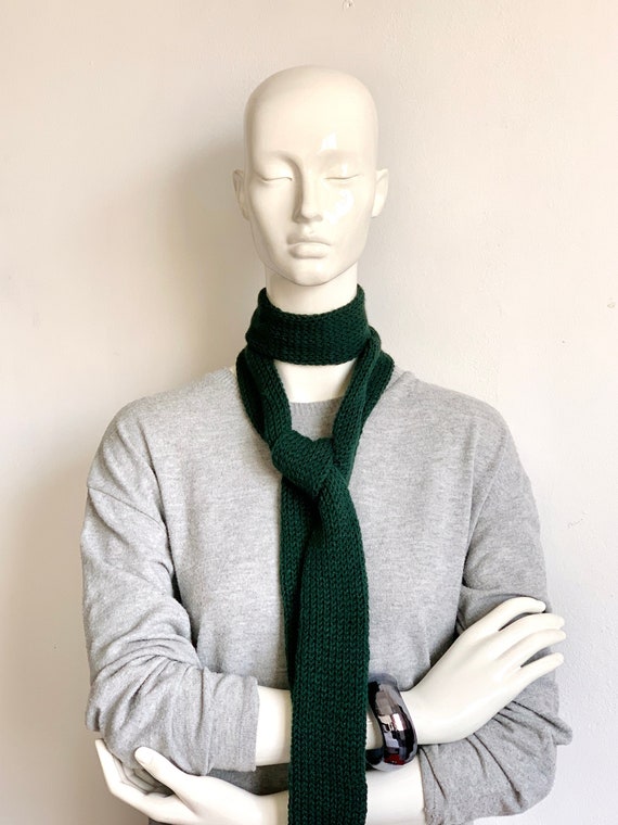 Thin green scarf store