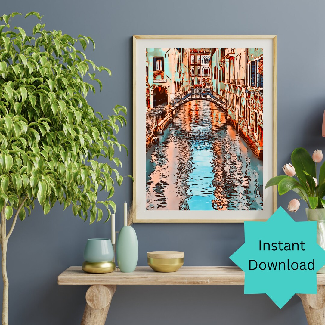 Italy Grand Canal Wall Art, Grand Canal Digital Download, Italy Canal ...
