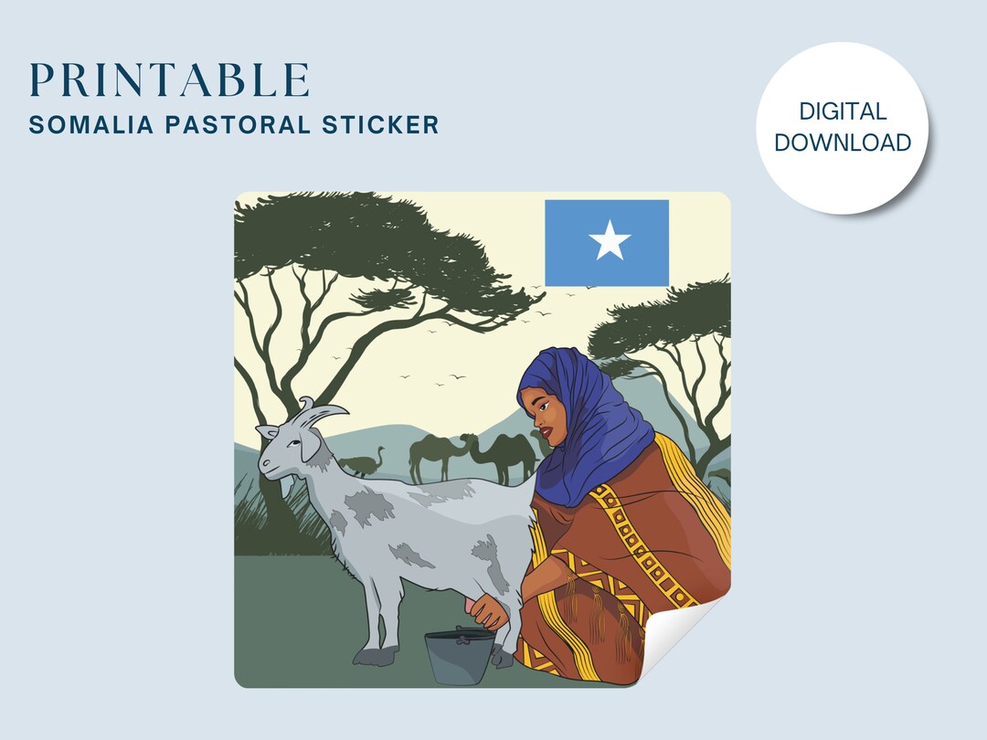 GOAT BREEDER STICKER, Somali Breed, Laptop Sticker, Goat Sticker, Water ...