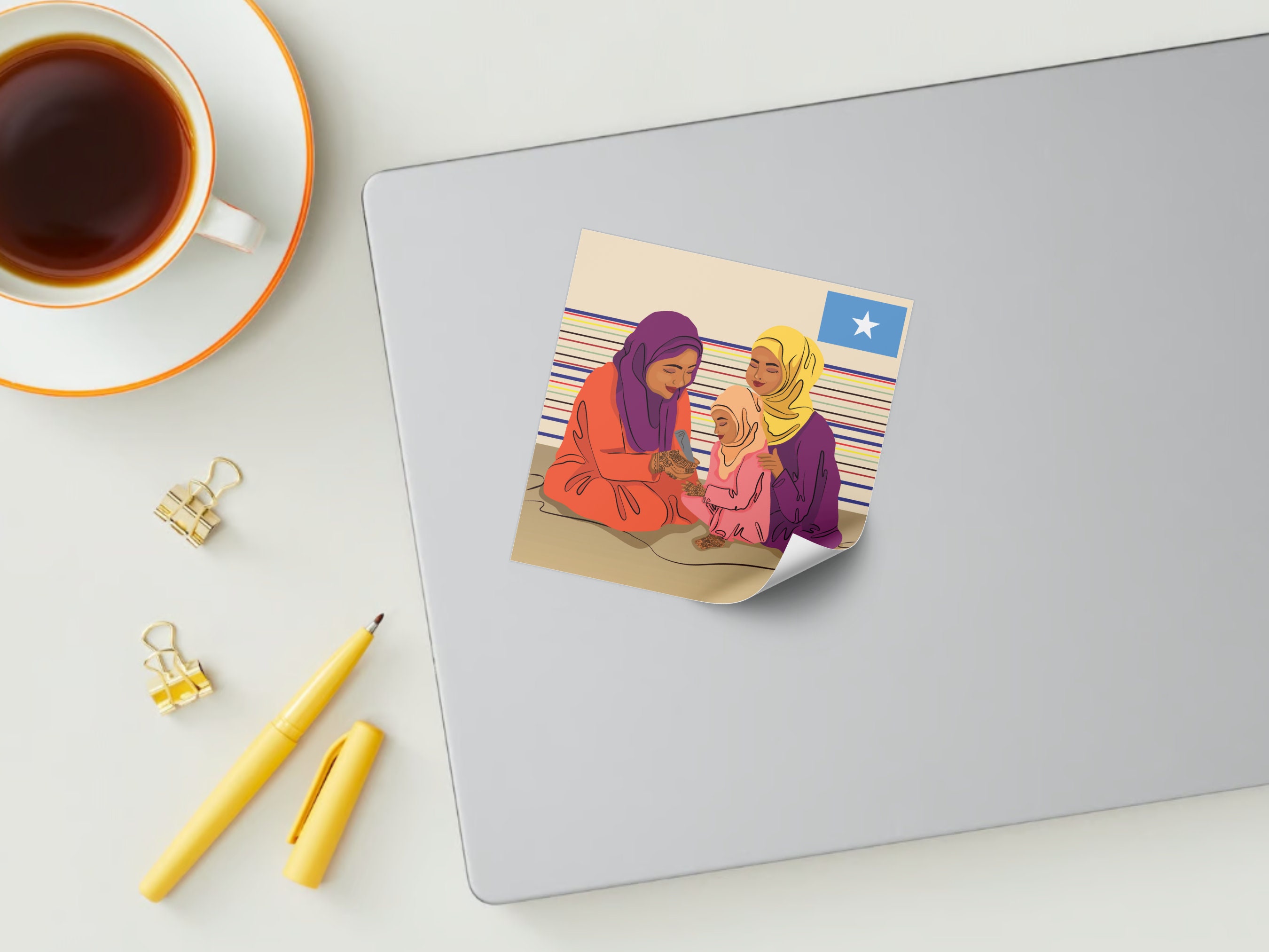 SOMALI HENNA STICKER, Instant Download, Henna, Lady Art, Temporary ...