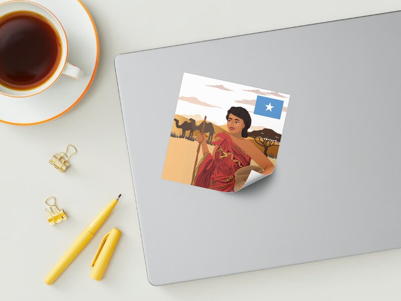 SOMALI NATIVE STICKER, Instant Download, Indigenous Woman, Native Owned ...