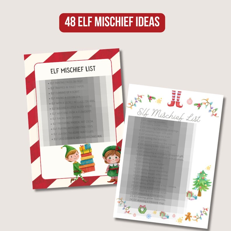 Editable Elf Calendar in Canva | Christmas Elf Planner | Mischief List ...