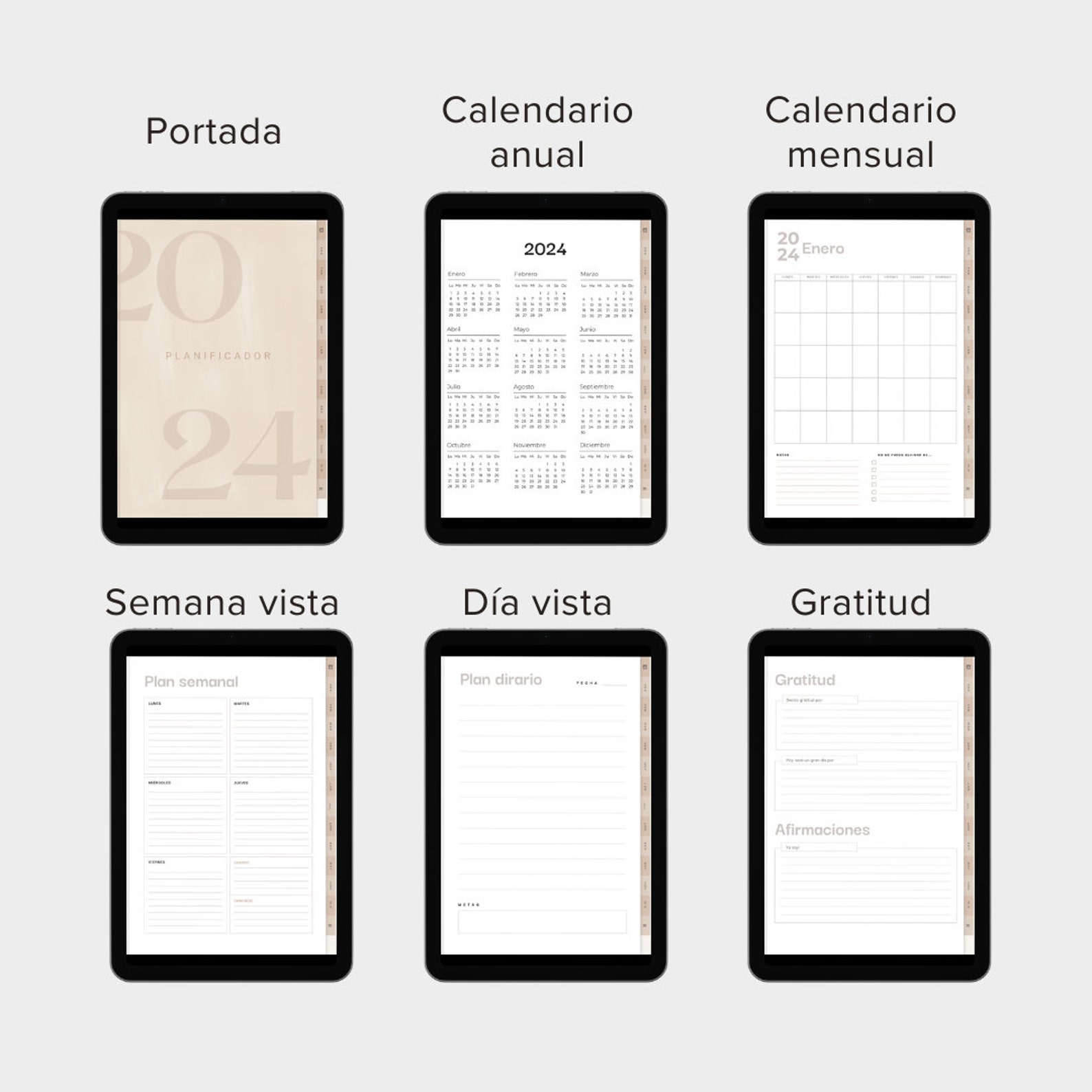 Planificador Digital, Agenda Digital, Planificador Goodnotes ...