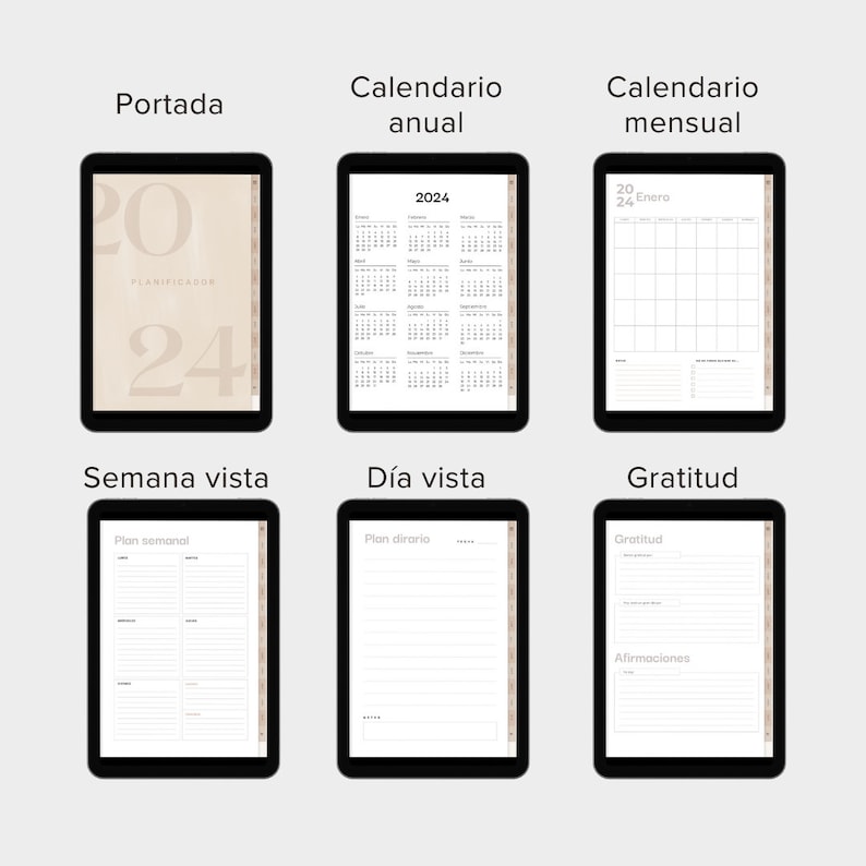 Planificador Digital, Agenda Digital, Planificador Goodnotes ...