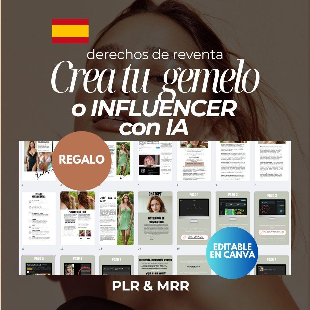 Crea Tu Gemelo Con IA / Crea Tu Influencer Con IA / Monetiza Con Ia ...