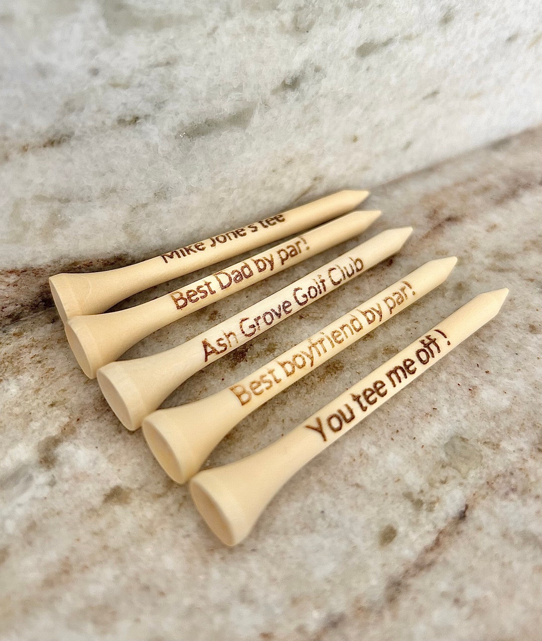 Personalised Wooden Golf Tees, Christmas, Best Man Gift, Golf Stag Do ...