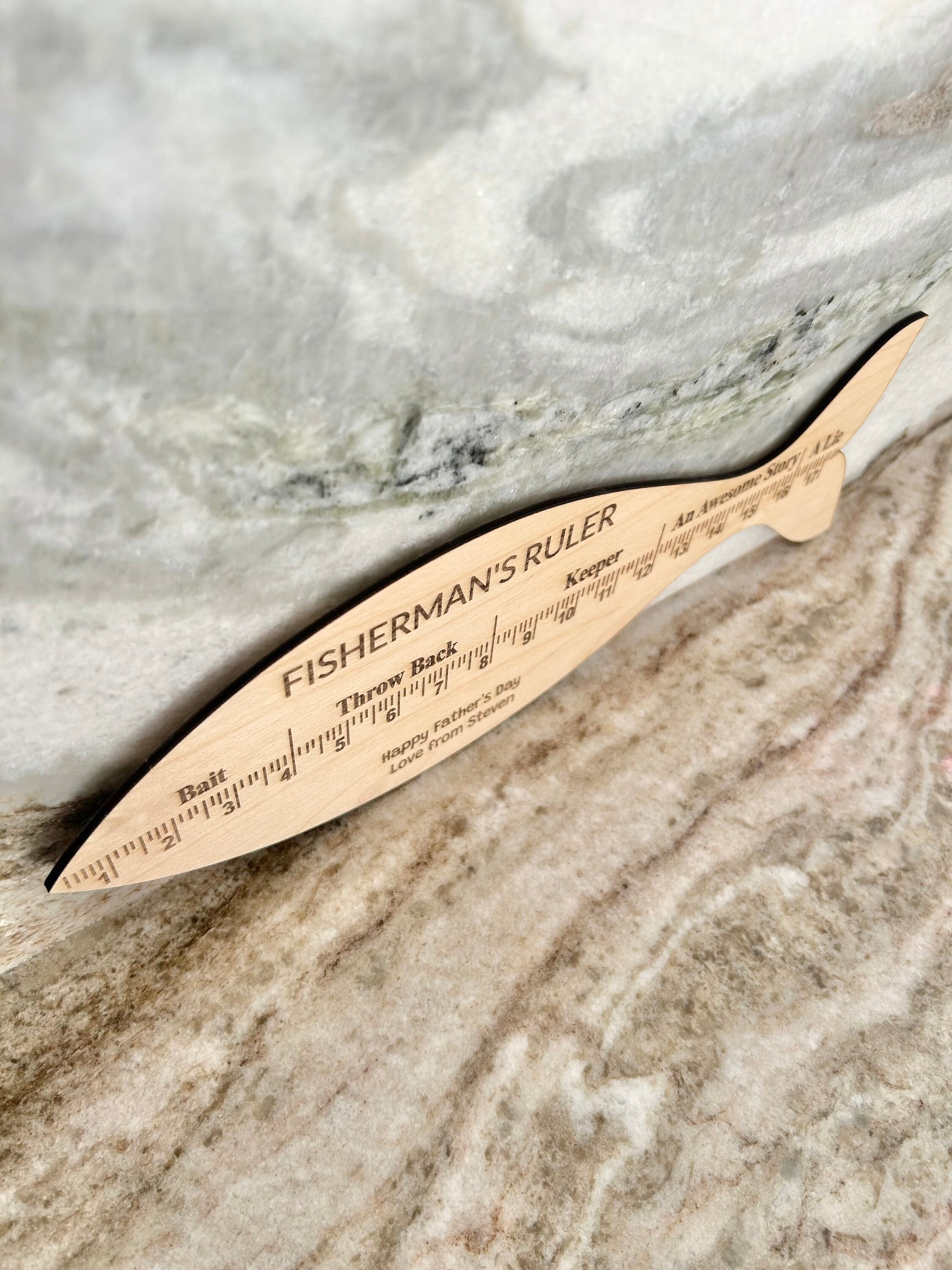 Fisherman’s Ruler - Fishing Gift - Gift for Dad - for Grandad - Funny ...