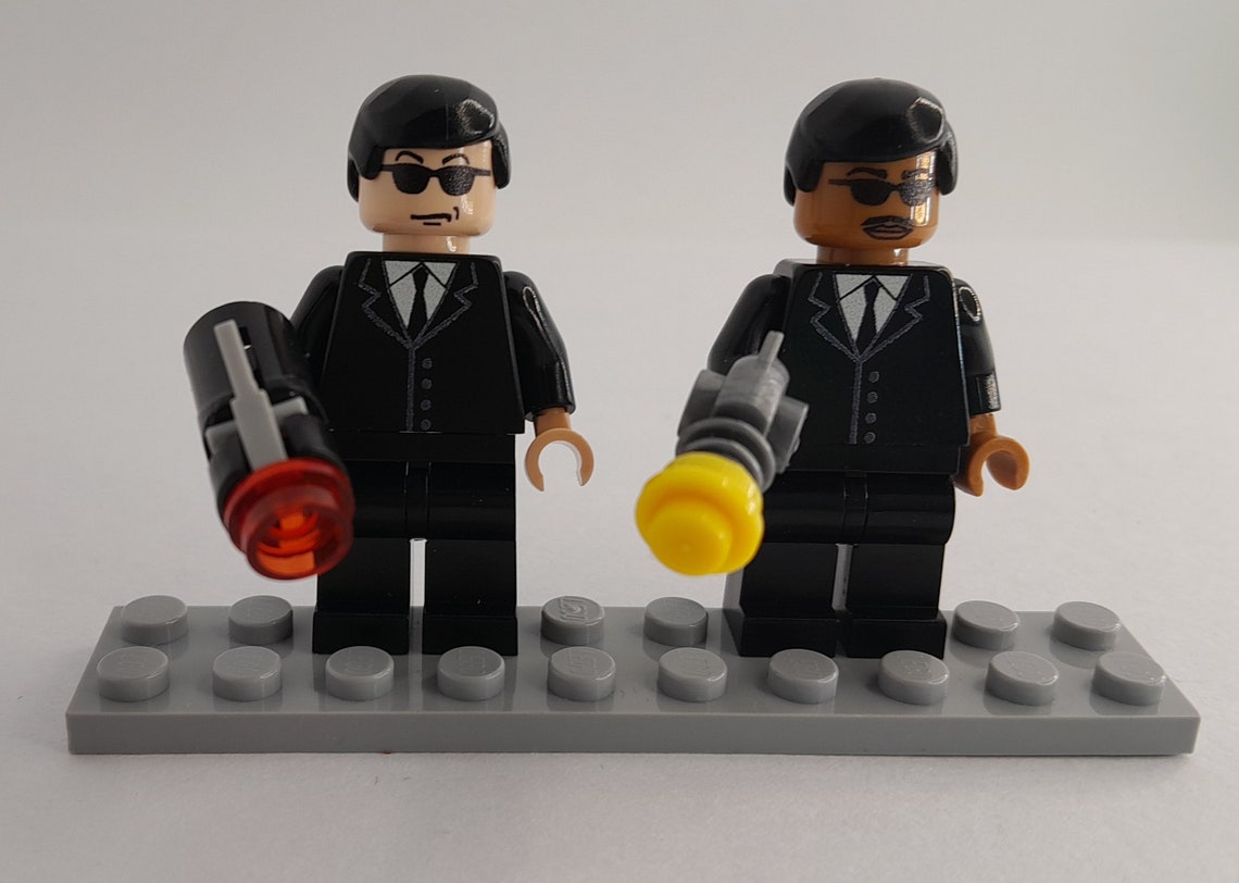 Men in Black Figures Custom Made From Genuine Lego - Etsy UK