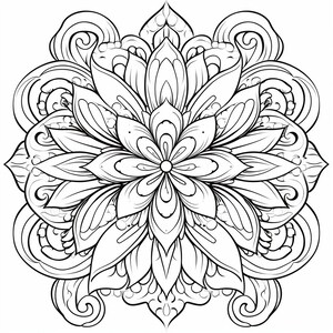 40 Mandalas Coloring Book, PDF, Printable Coloring Pages, Simple ...