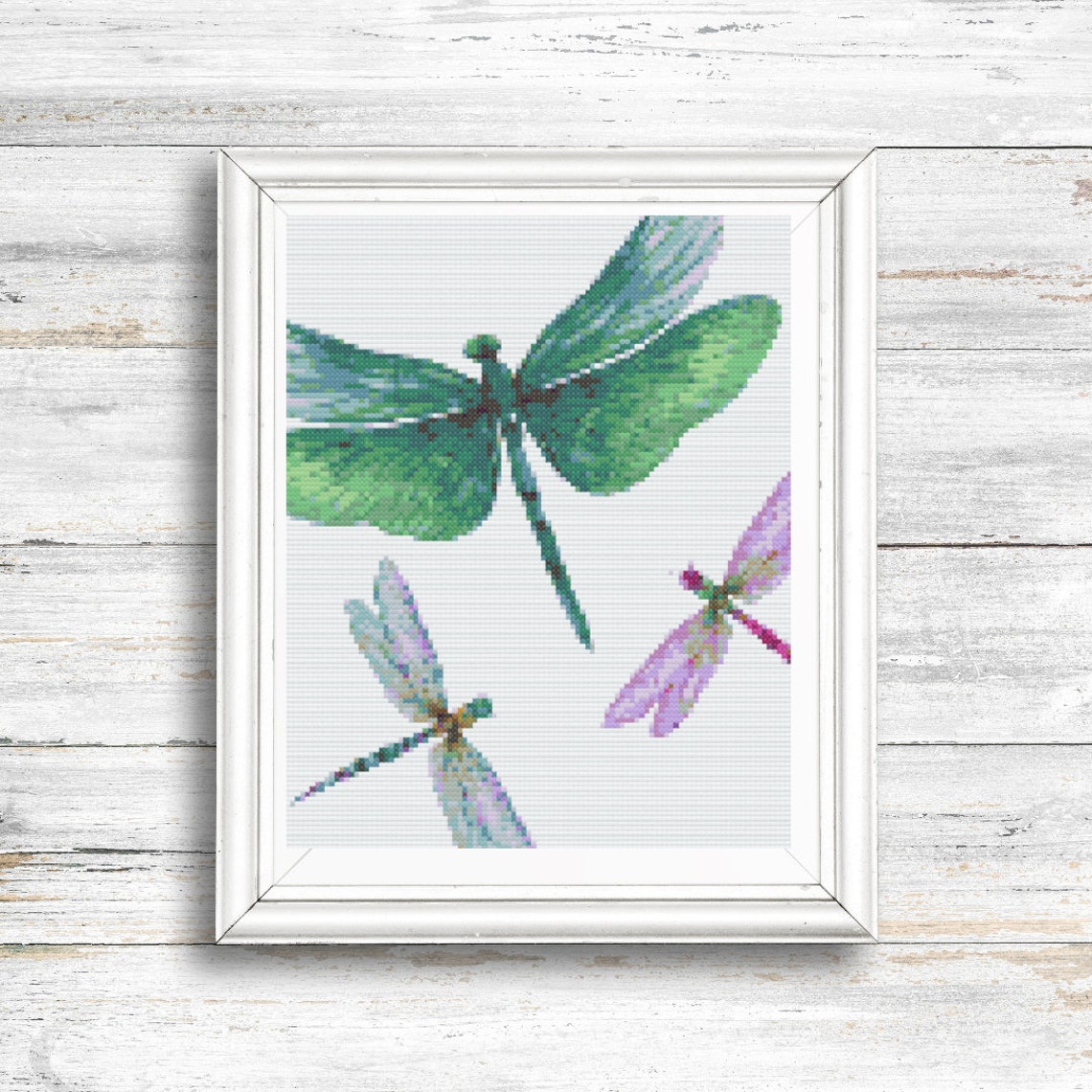 Dragonflies Cross Stitch Pattern - Etsy