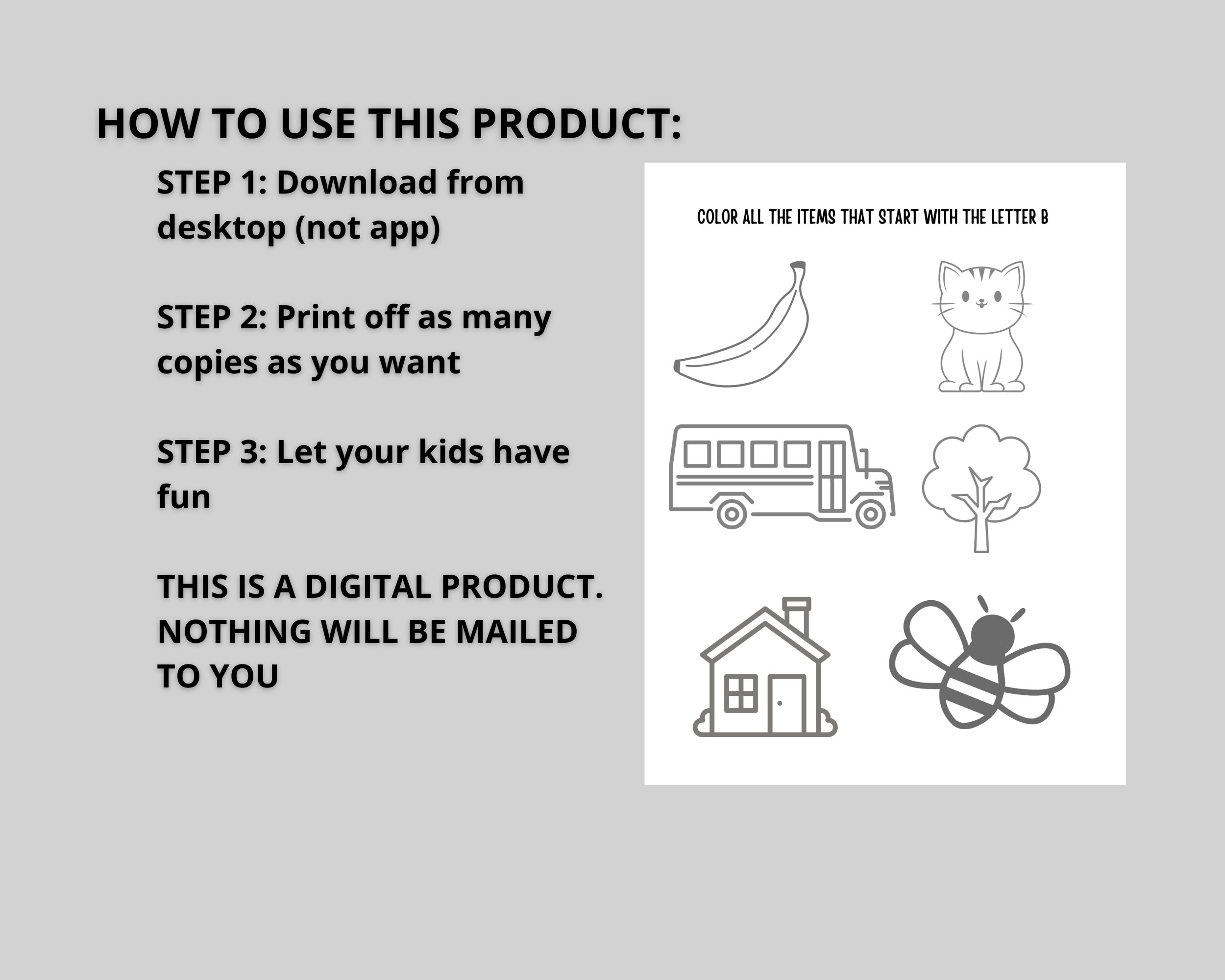 Alphabet Sounds Coloring Pages - Etsy