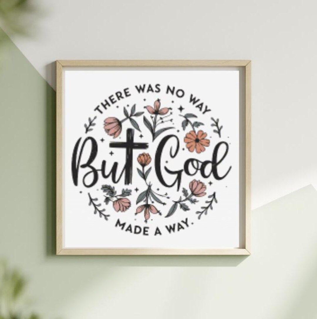 But God Scripture Cross Stitch Pattern - Etsy