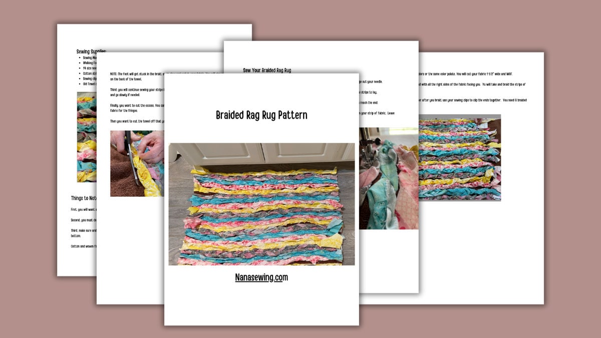Braided Rag Rug Pattern - Etsy