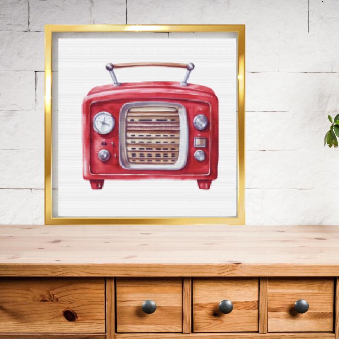Vintage Radio Cross Stitch Pattern - Etsy