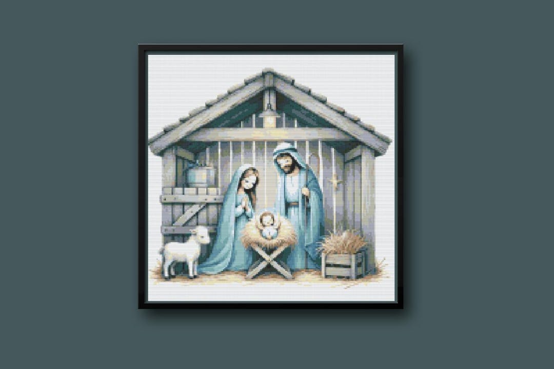 Nativity Scene Cross Stitch Pattern - Etsy