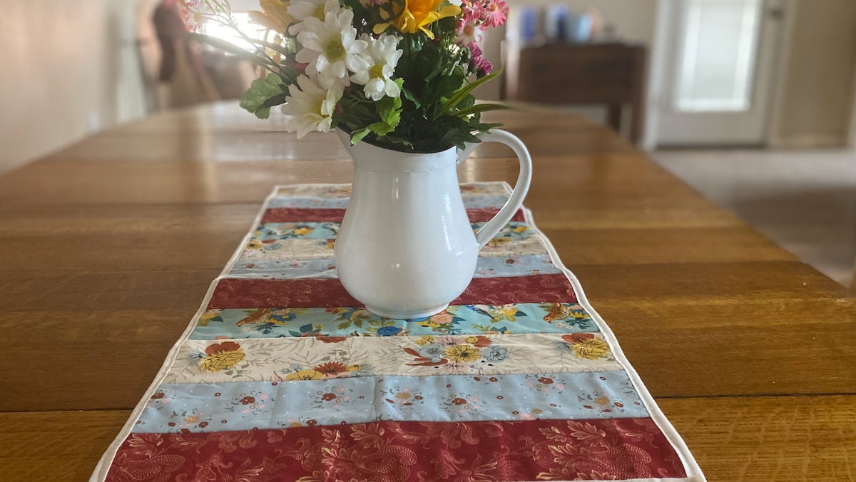 Quilt as You Go Table Runner Pattern - Etsy