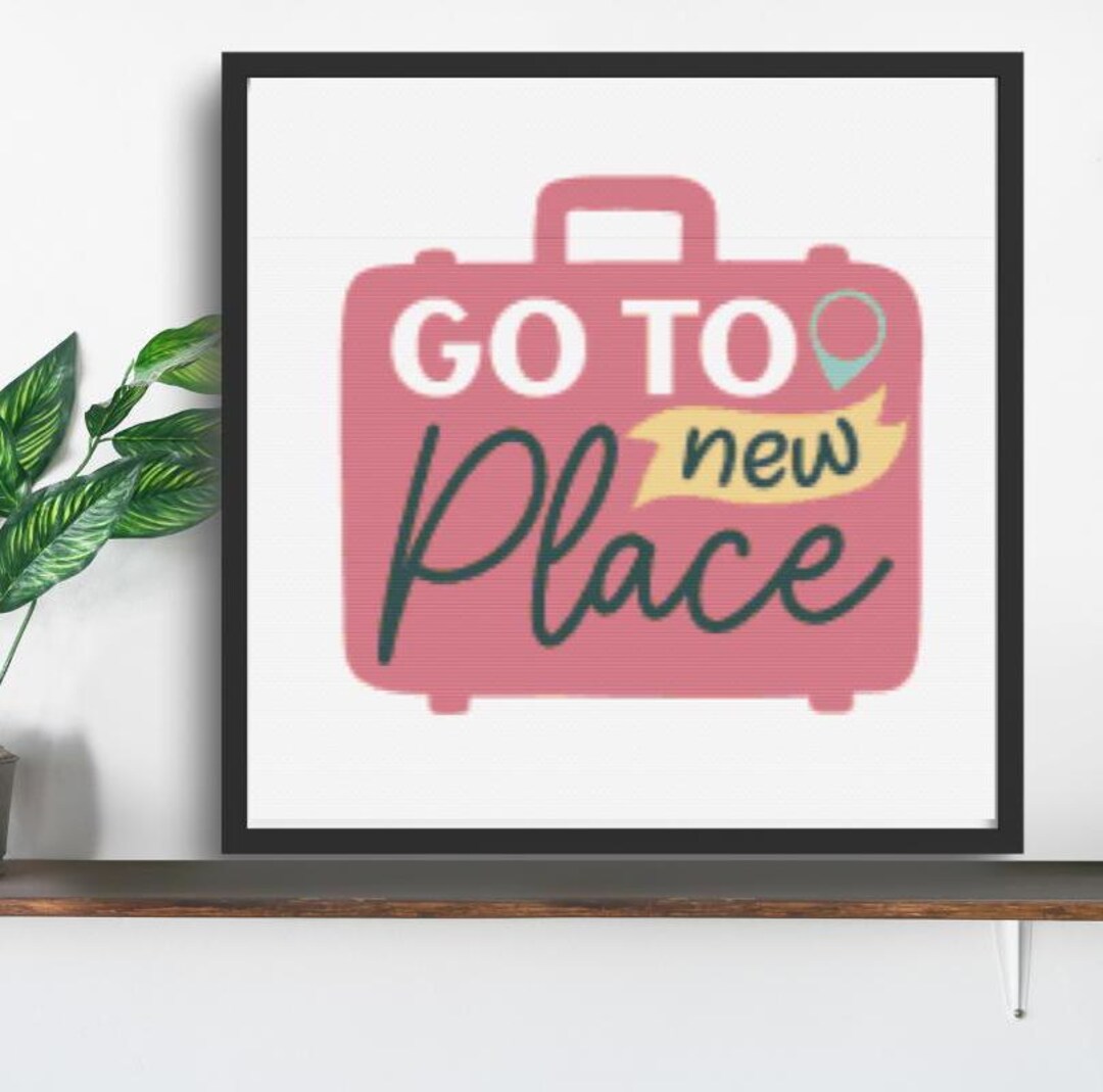 Go to New Places Travel Cross Stitch Pattern - Etsy