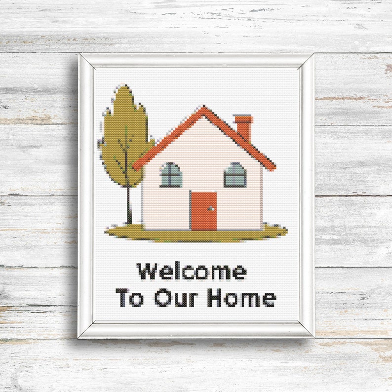 Welcome to Our Home Cross Stitch Pattern - Etsy