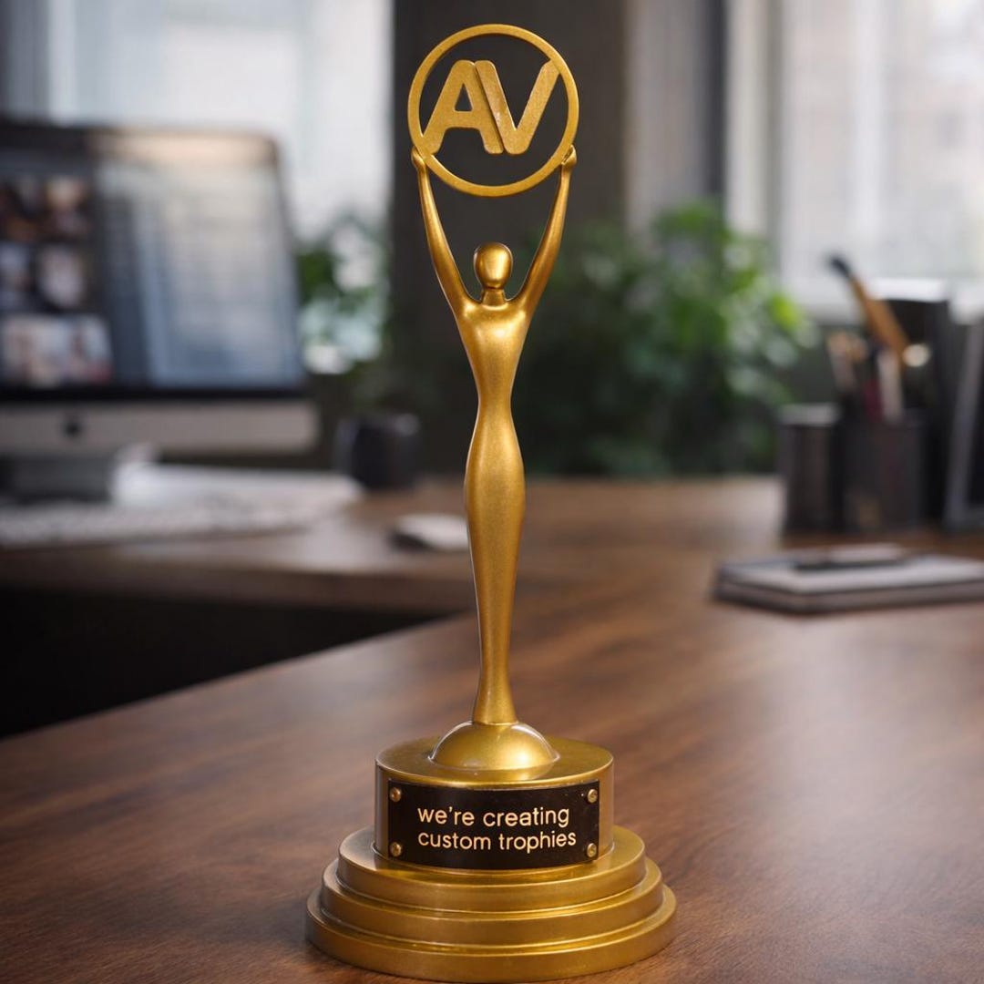 Gender Neutral Custom Gold Trophy – Personalized Award for Sports or ...