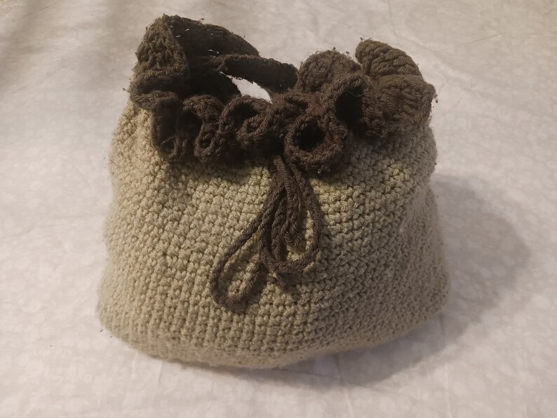 Crochet Cross Body Bag/ Ruffled Produce Bag - Etsy