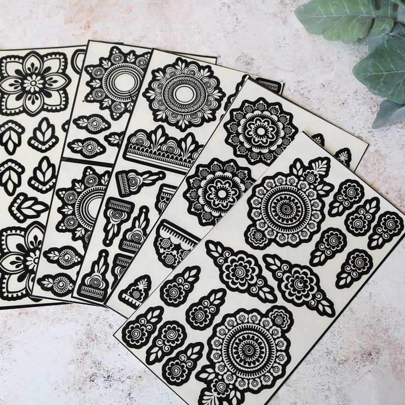 Henna Stickers - Etsy