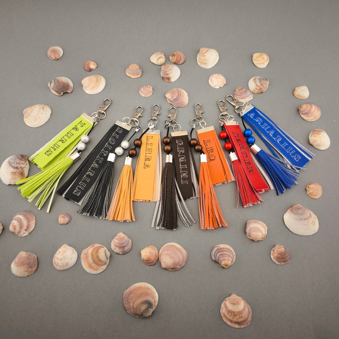 Custom Leather Purse Charm. Leather Tassel Charm. Leather Purse Tassel ...