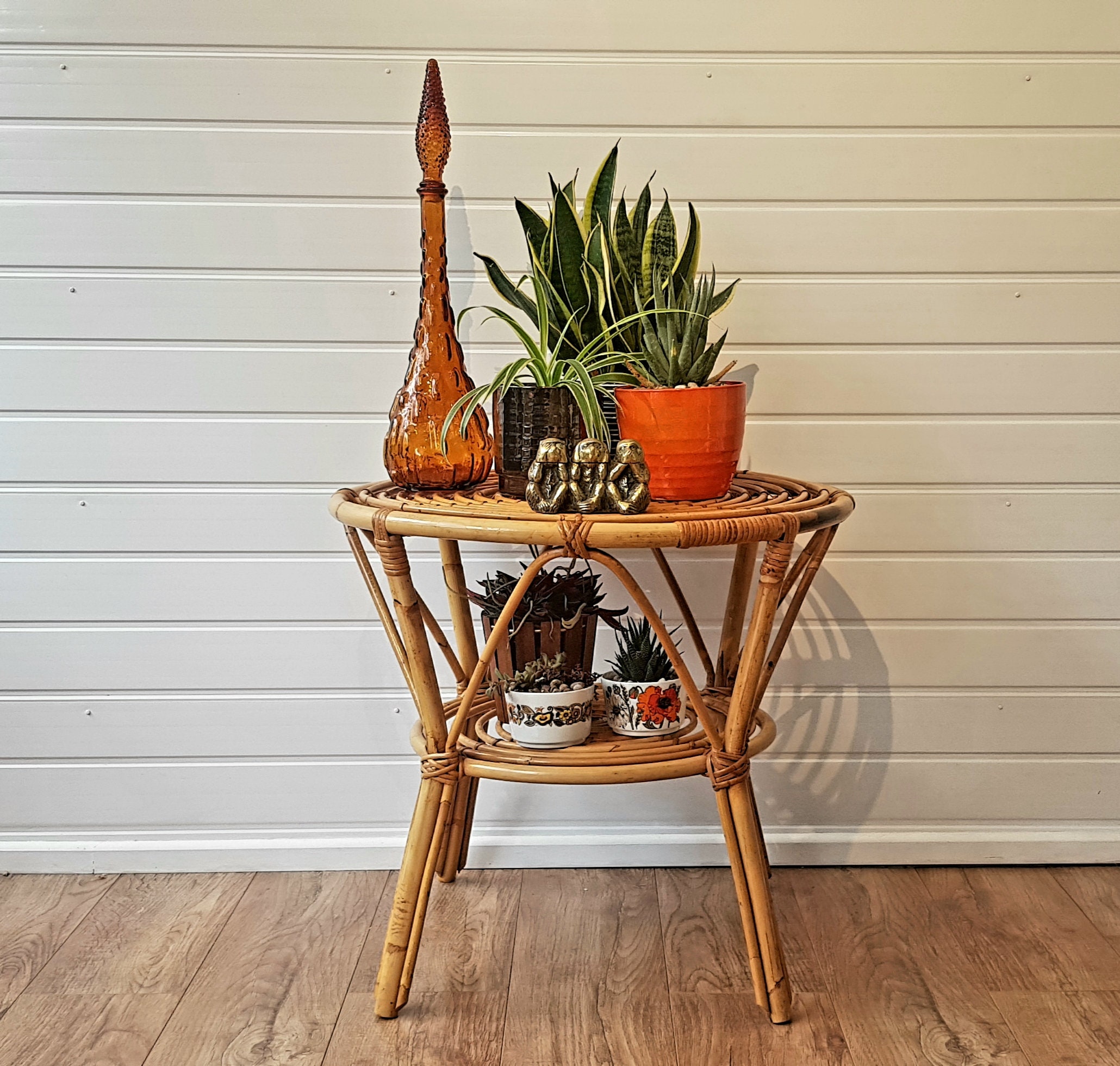 Bamboo cane side table store