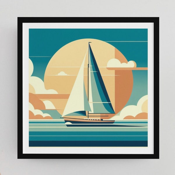 Sailing Poster - Etsy