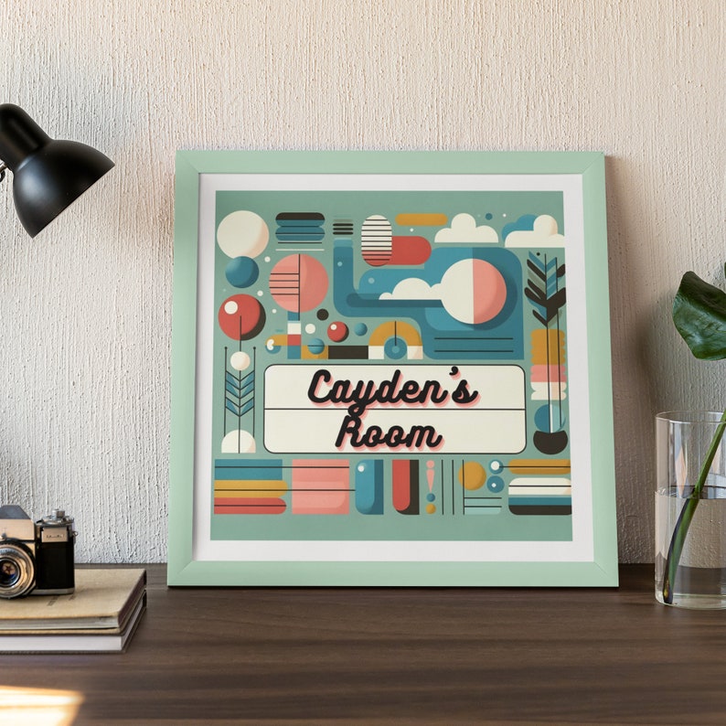 Personalized Name Kid's Room Wall Art, Custom Kids Art Poster, Kids ...
