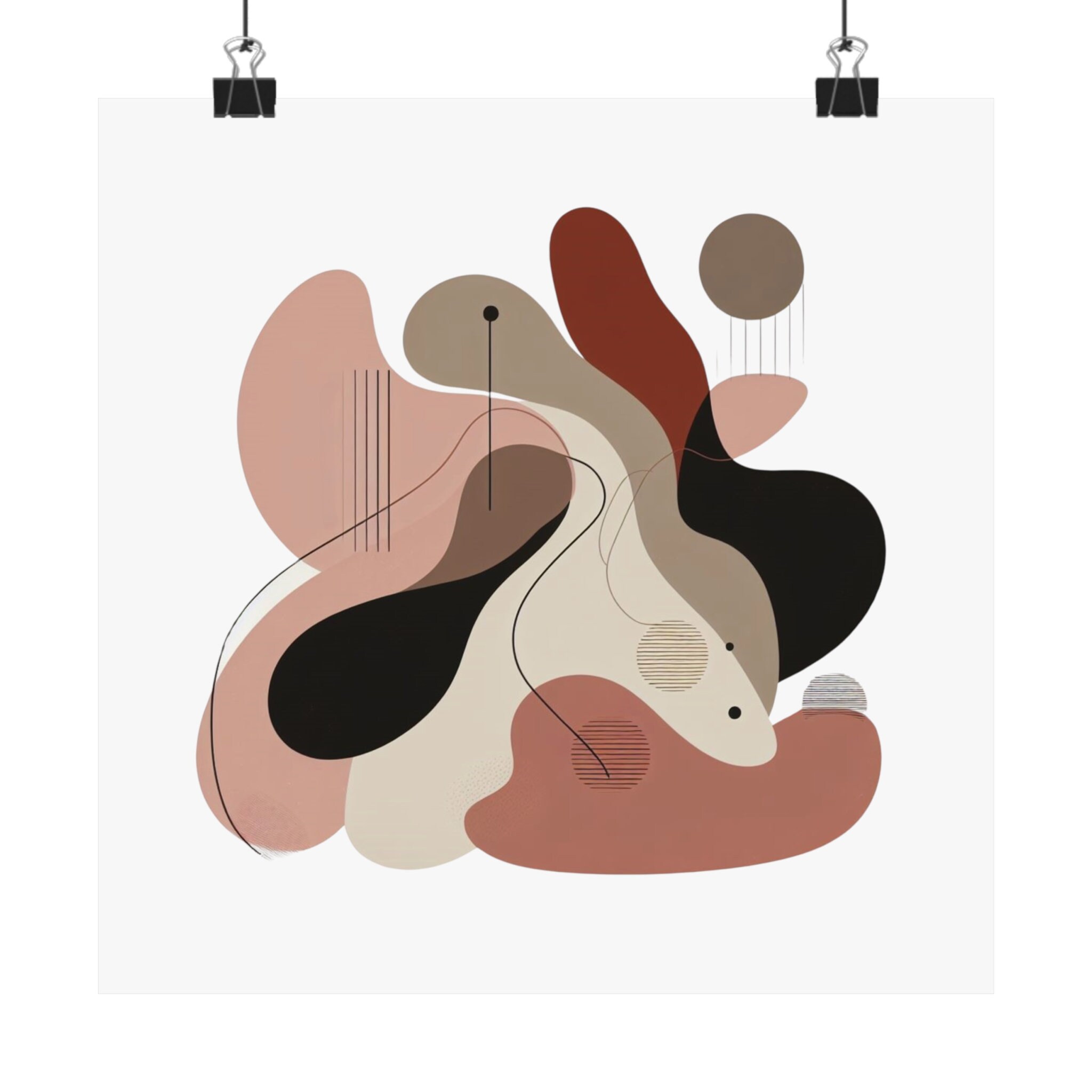 Organic Abstract Art Print, Abstract Wall Art, Soft Abstract Wall Decor ...