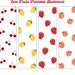 4 Designs Cherry Lemon Strawberry Peach Printable Bookmark Digital ...