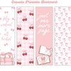 4 Designs Strawberry Theme Printable Notepad 3x3 Inch Digital Download ...