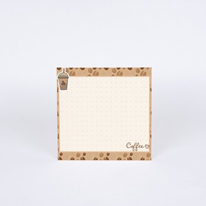 4 Designs Coffee Theme Printable Notepad 3x3 Inch Digital Download Memo ...