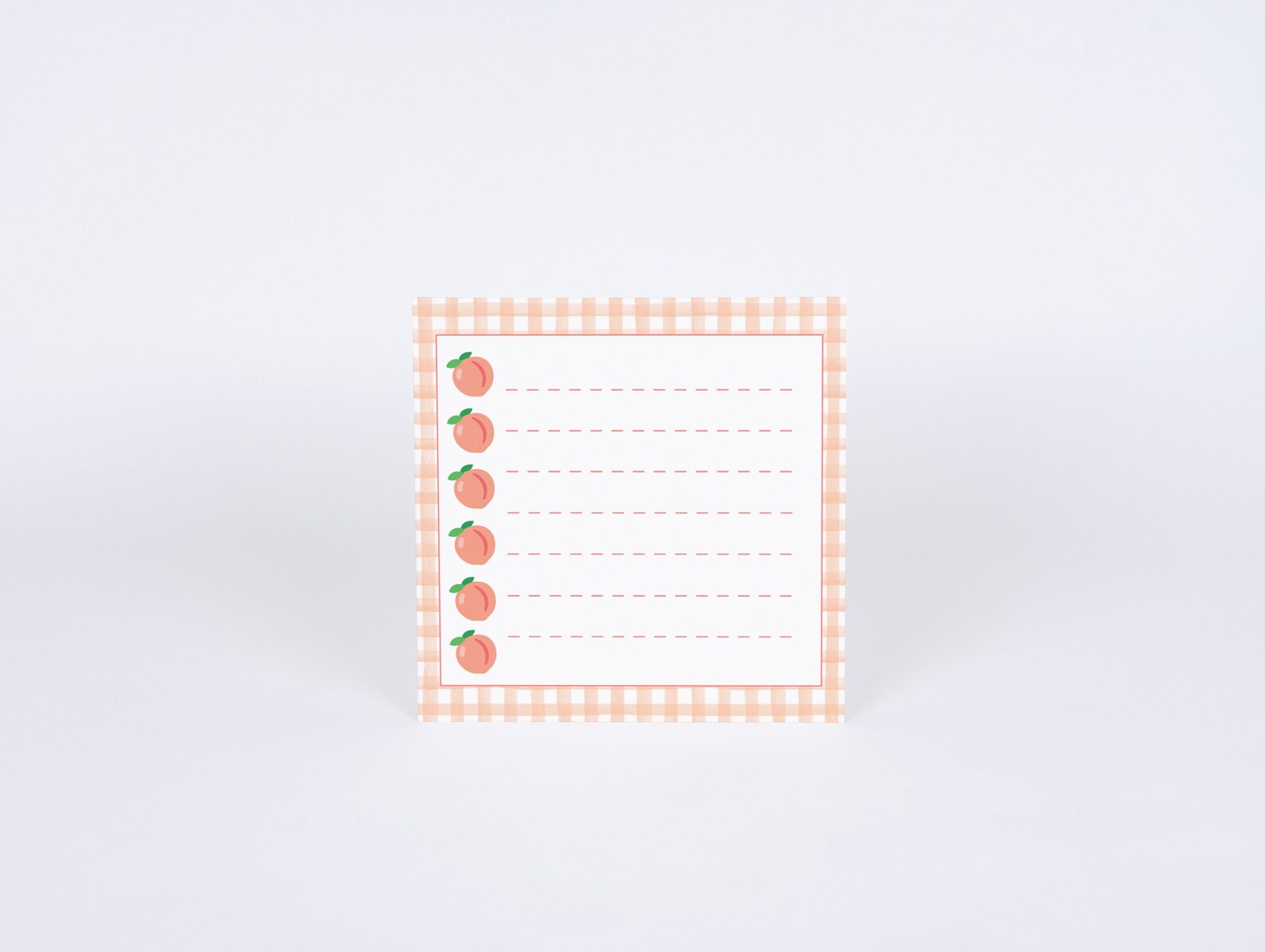 4 Designs Peach Theme Printable Notepad 3x3 Inch Digital Download Memo ...