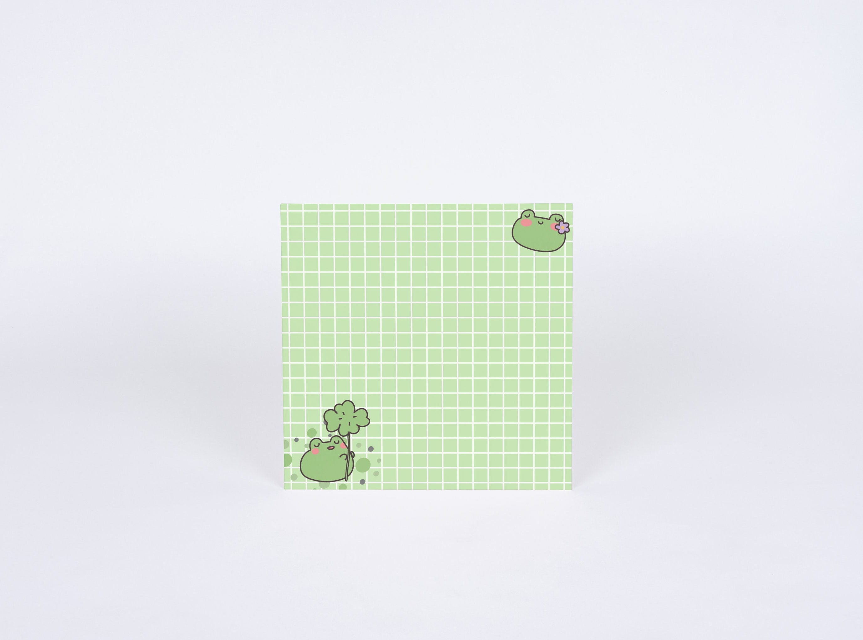 4 Designs Green Theme Printable Notepad 3x3 Inch Digital Download Memo ...