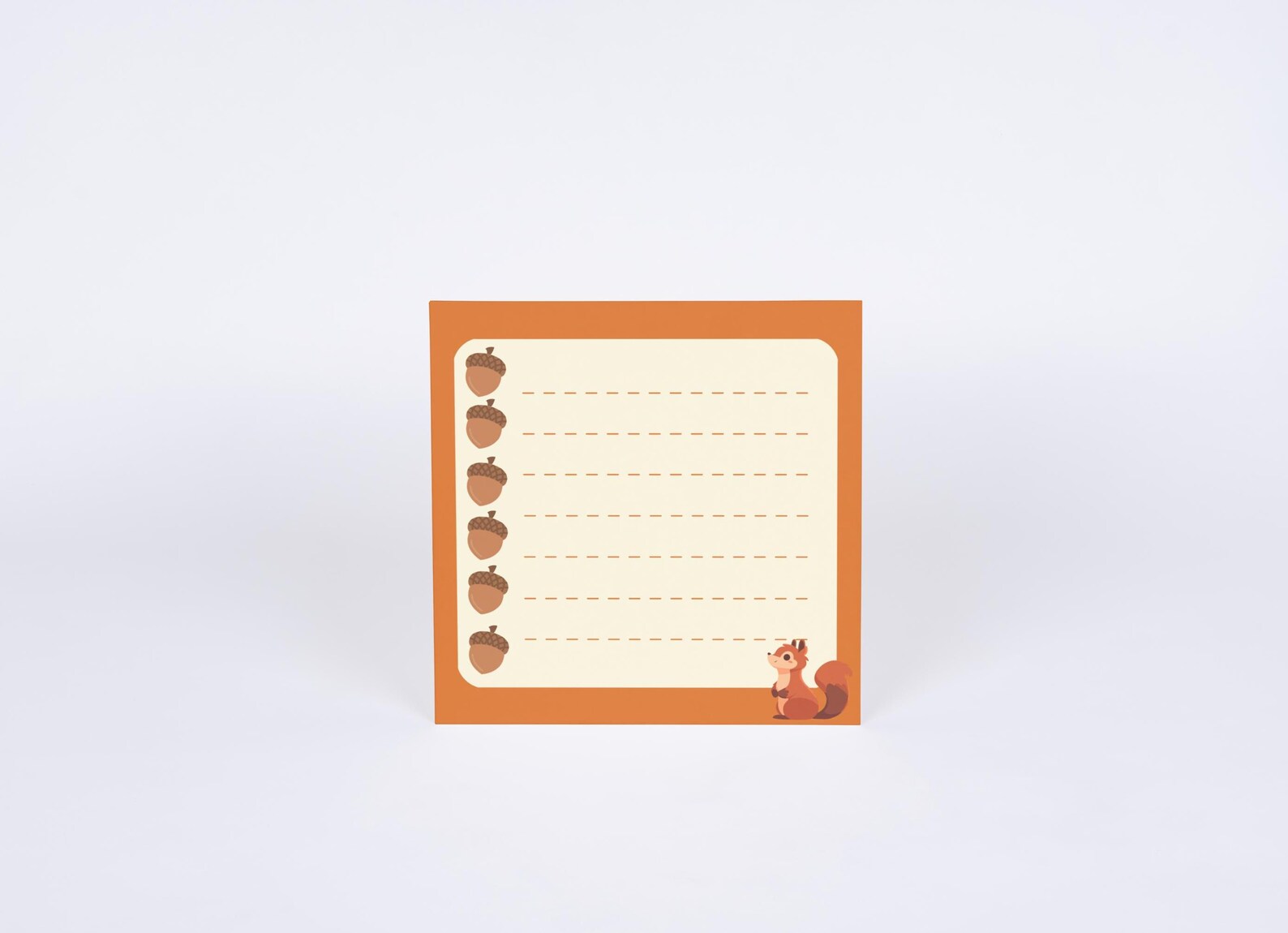 4 Designs Autumn Theme Printable Notepad 3x3 Inch Digital Download Memo ...