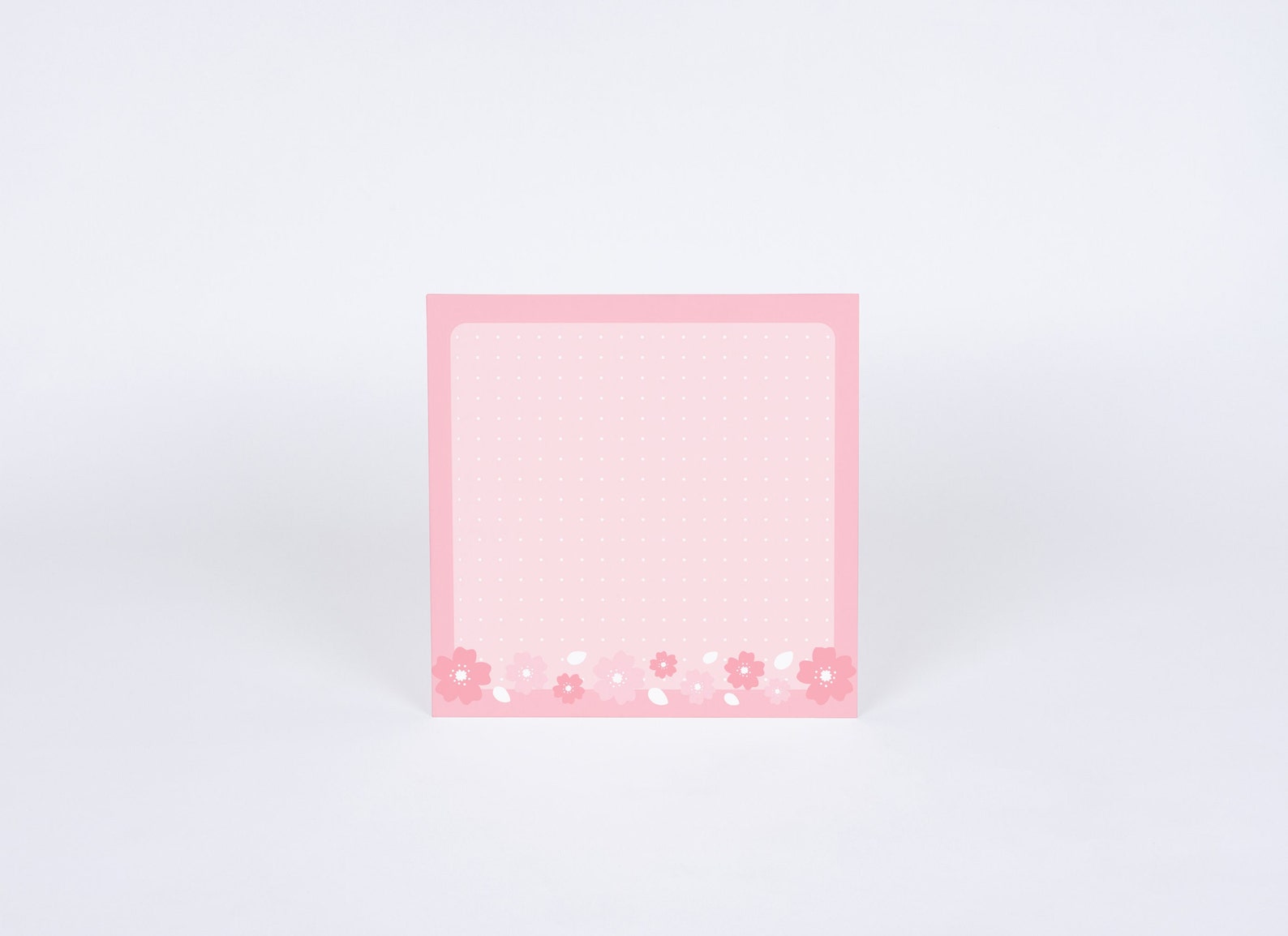 4 Designs Cherry Blossom Theme Printable Notepad 3x3 Inch Digital ...